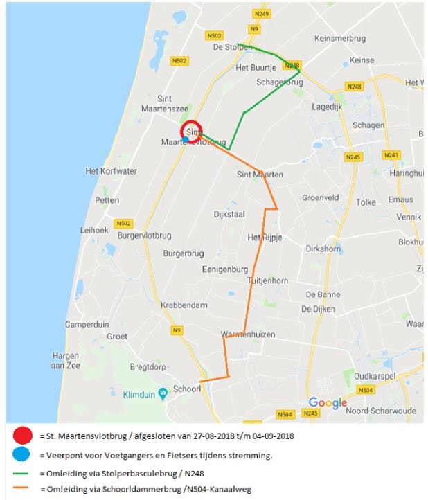 Sint Maartensvlotbrug vanaf maandag 27 augustus 9.30 uur afgesloten voor al het verkeer - OFS ...